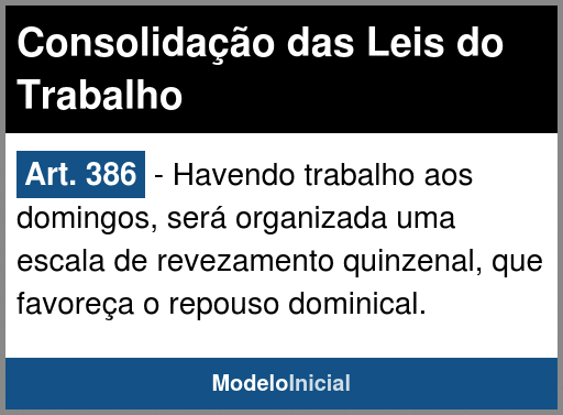 Artigo 386 - CLT / 1943