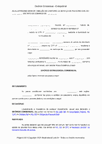 Modelo Divórcio consensual - extrajudicial